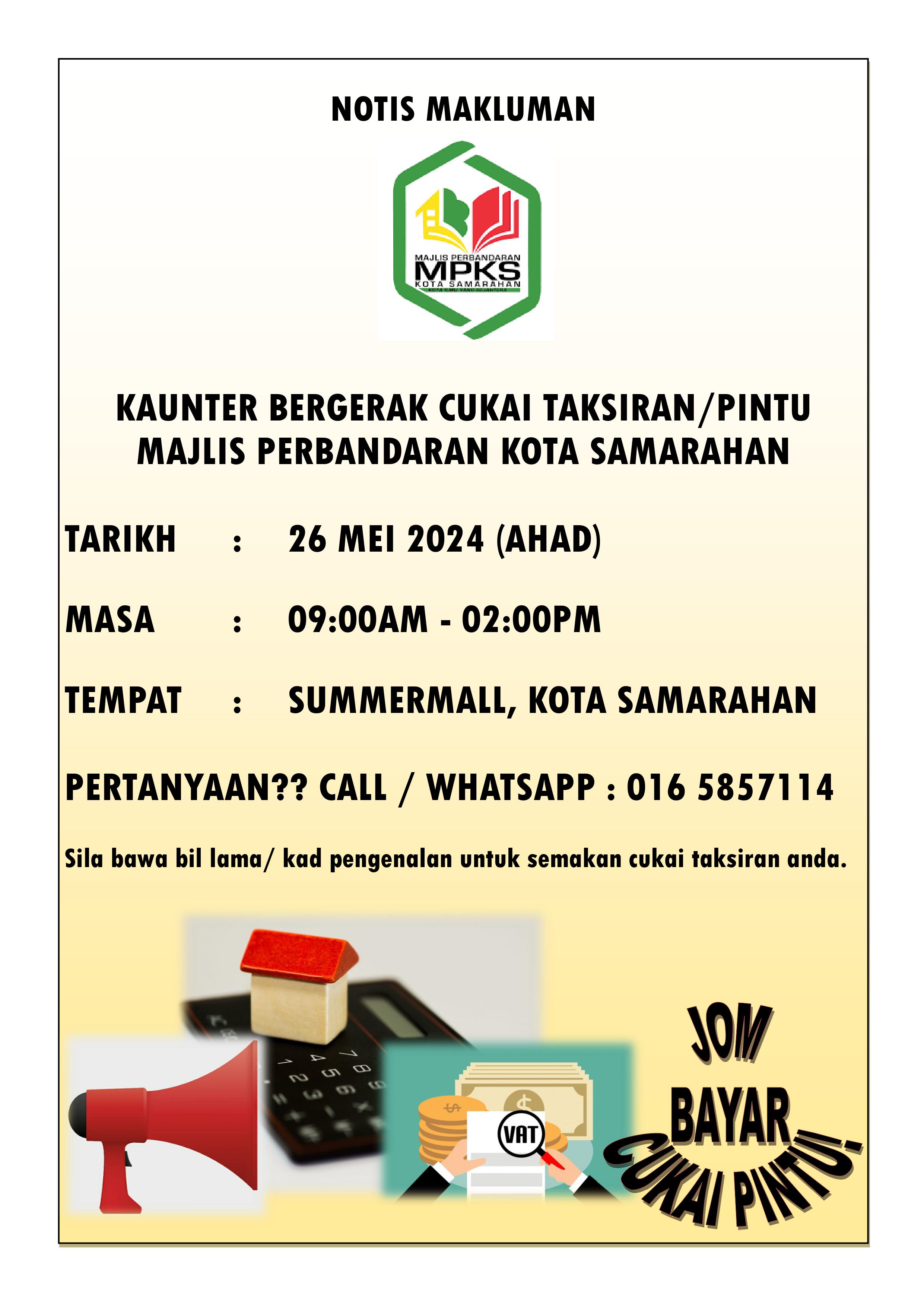 - Laman Web Rasmi Majlis Perbandaran Kota Samarahan